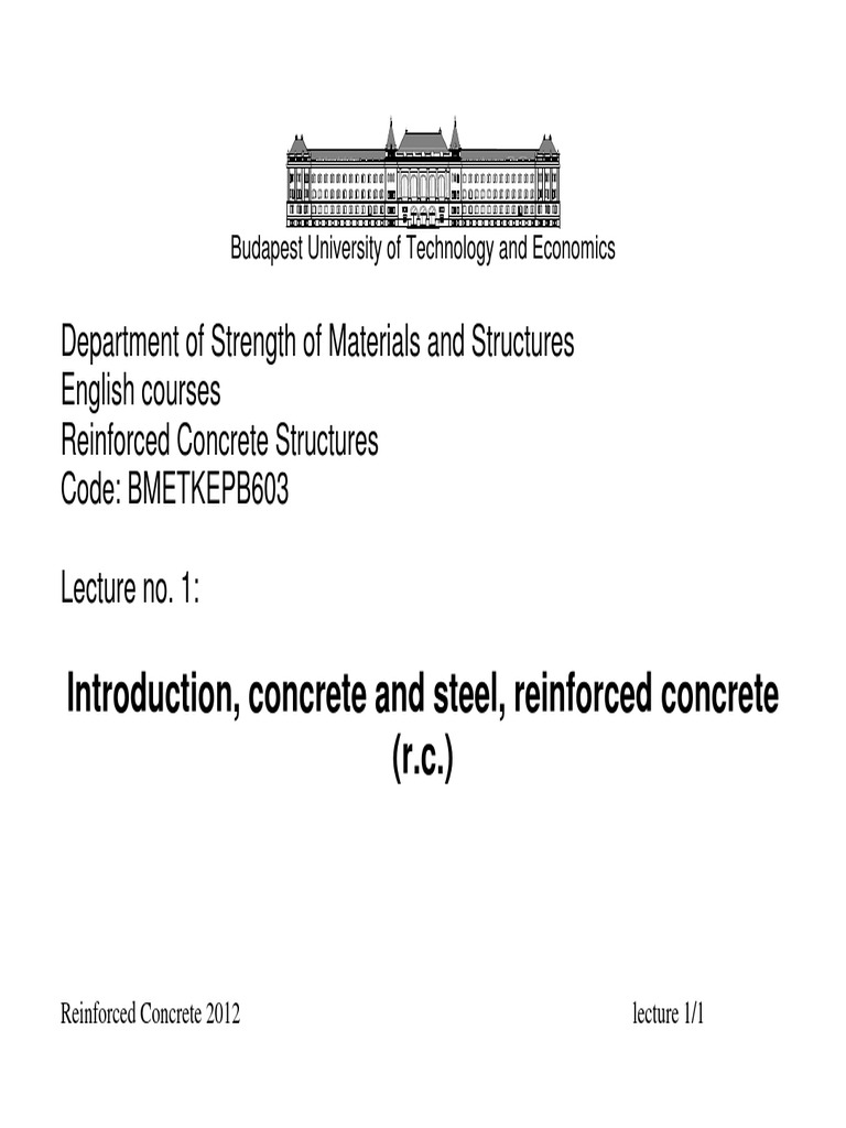 Introduction, Concrete and Steel, Reinforced Concrete (R.C.) | PDF ...
