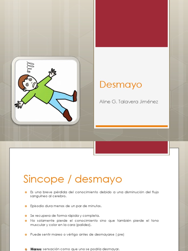 Desmayo | PDF | Enfermedades y trastornos | Especialidades Medicas