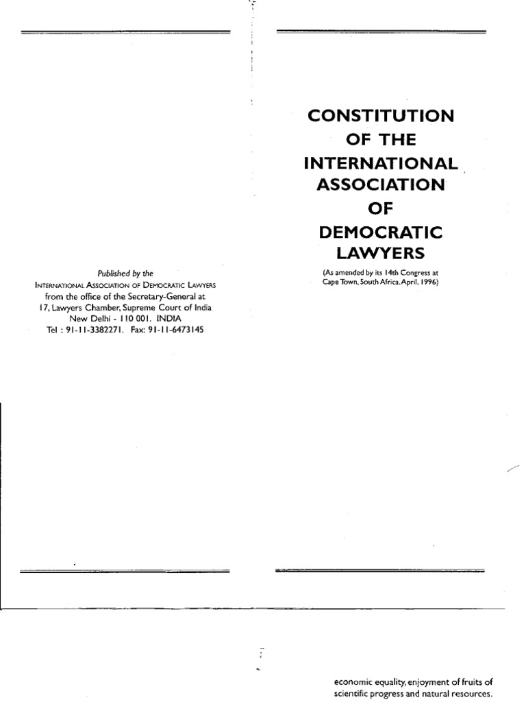 Constitution Cape Town Congress 1996 | PDF | Article One Of The United ...