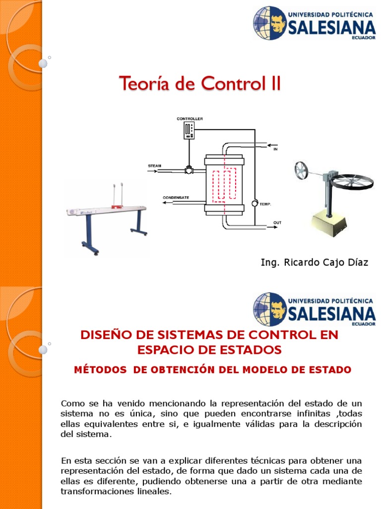Teoria de Control II-CAP I Clase 2 PDF | PDF | Ecuaciones | Ecuaciones ...