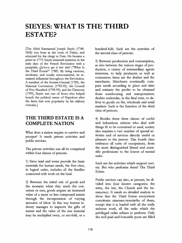 Sieyes_What_is_the_Third_Estate.pdf | Nobility | Constitution