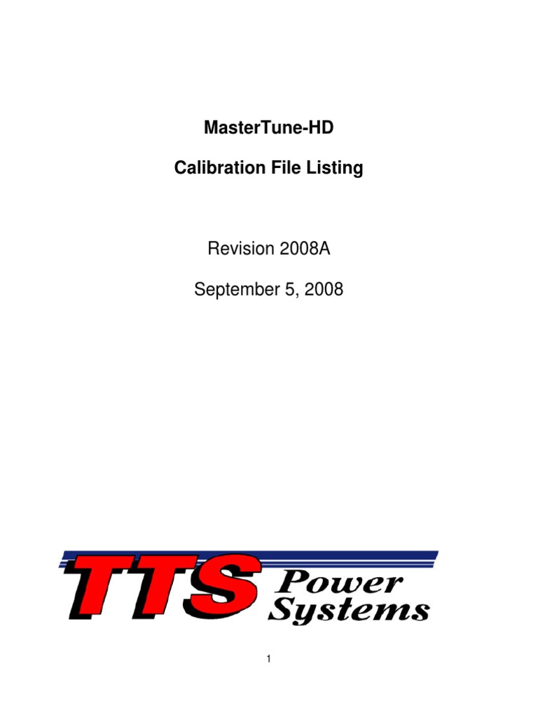 MasterTune-HD Calibration Files Guide | PDF | Fuel Injection | Throttle