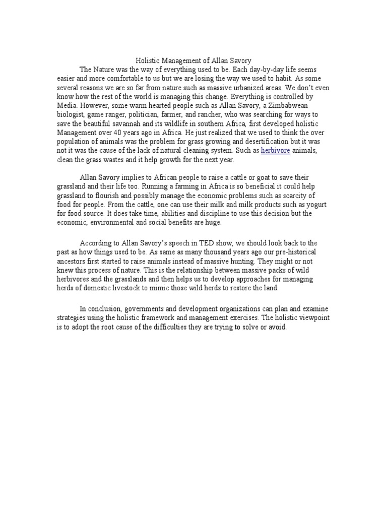 Allan Sovory | PDF