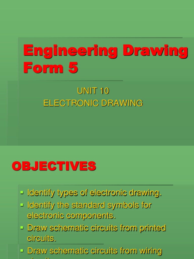 Engineering Drawing Form 5 Final | PDF | Electronic Component ...