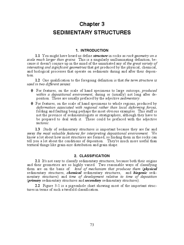 Chapter 3 Sedimentary Structures | PDF