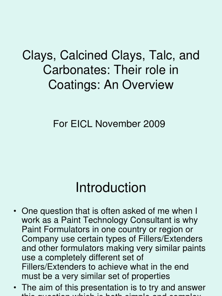 Extenders | PDF | Titanium Dioxide | Paint