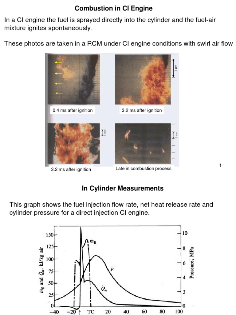 CI Engine Combustion | PDF | Diesel Engine | Combustion