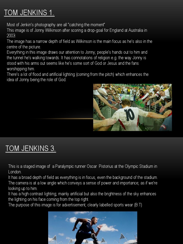Tom Jenkins Photography Analysis | PDF | Imaging | Leisure