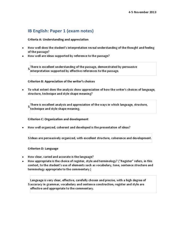 English Paper 1 Exam Technique | PDF | Poetry | Stress (Linguistics)