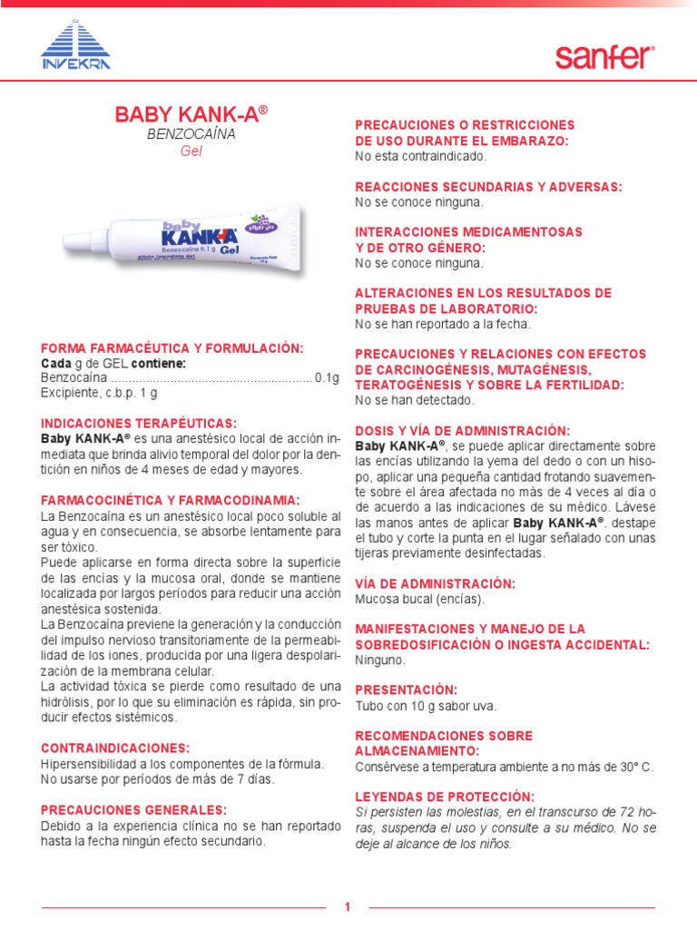 Baby Kanka | Descargar gratis PDF | Medicamentos con receta | Drogas