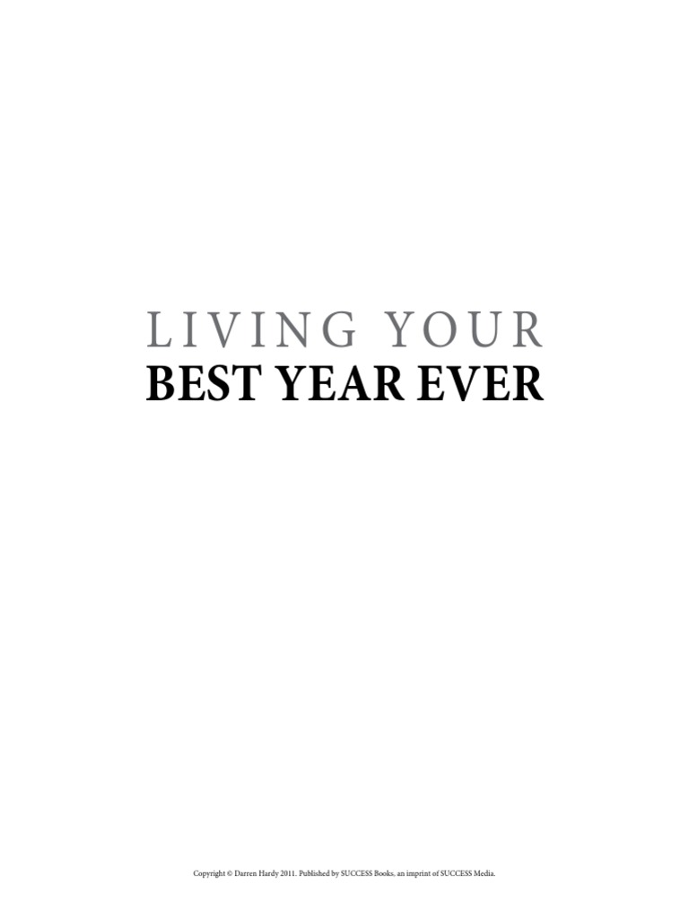 Live Your Best Year Ever | PDF
