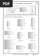 Area of A Rectangle | PDF