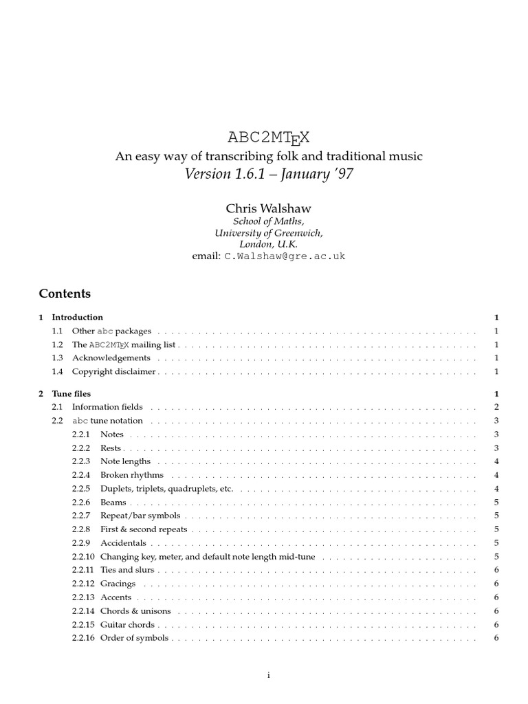 Usr Guide | PDF | Te X | Elements Of Music