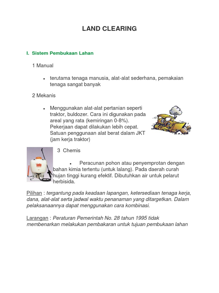 Land Clearing | PDF