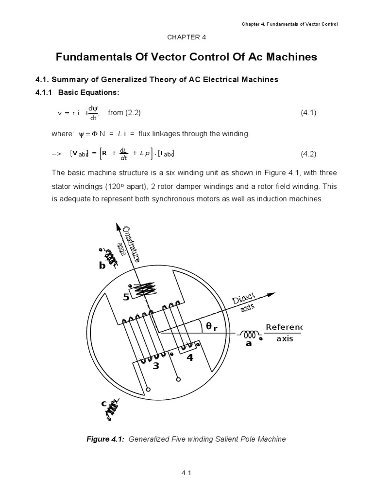 CH 4 Fundamentals of Vector Control | PDF | Electrical Components ...