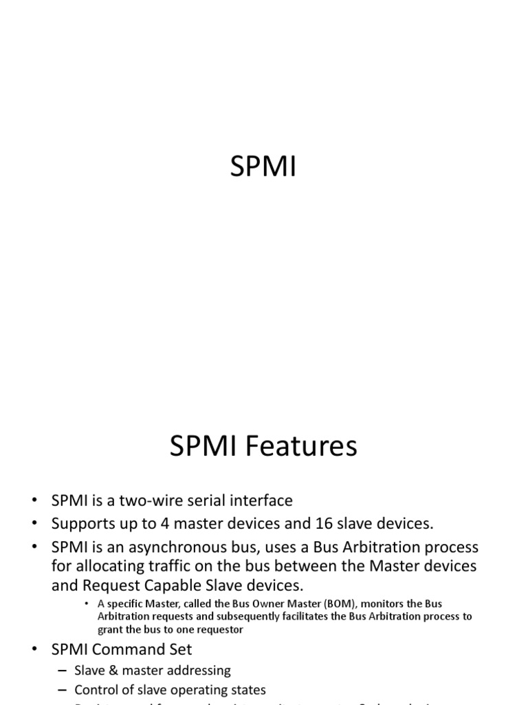 SPMI Interface | PDF | Electronics | Computer Networking