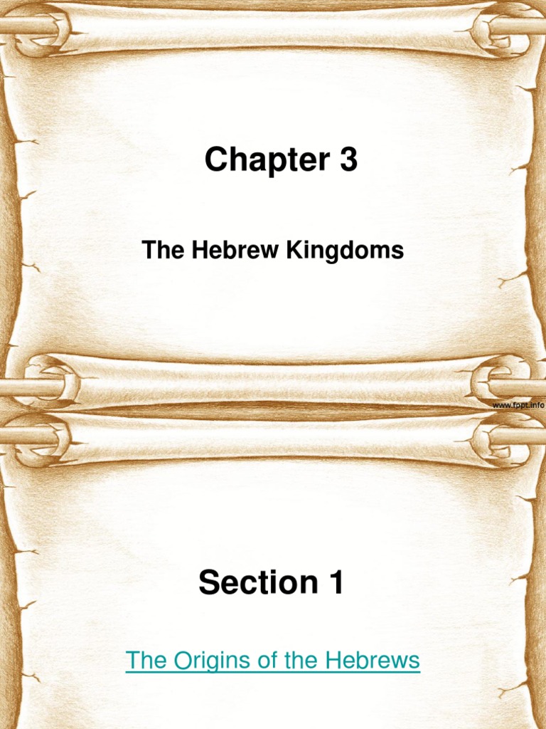 Origins and History of the Hebrews | PDF | Israelites | Kingdom Of Judah