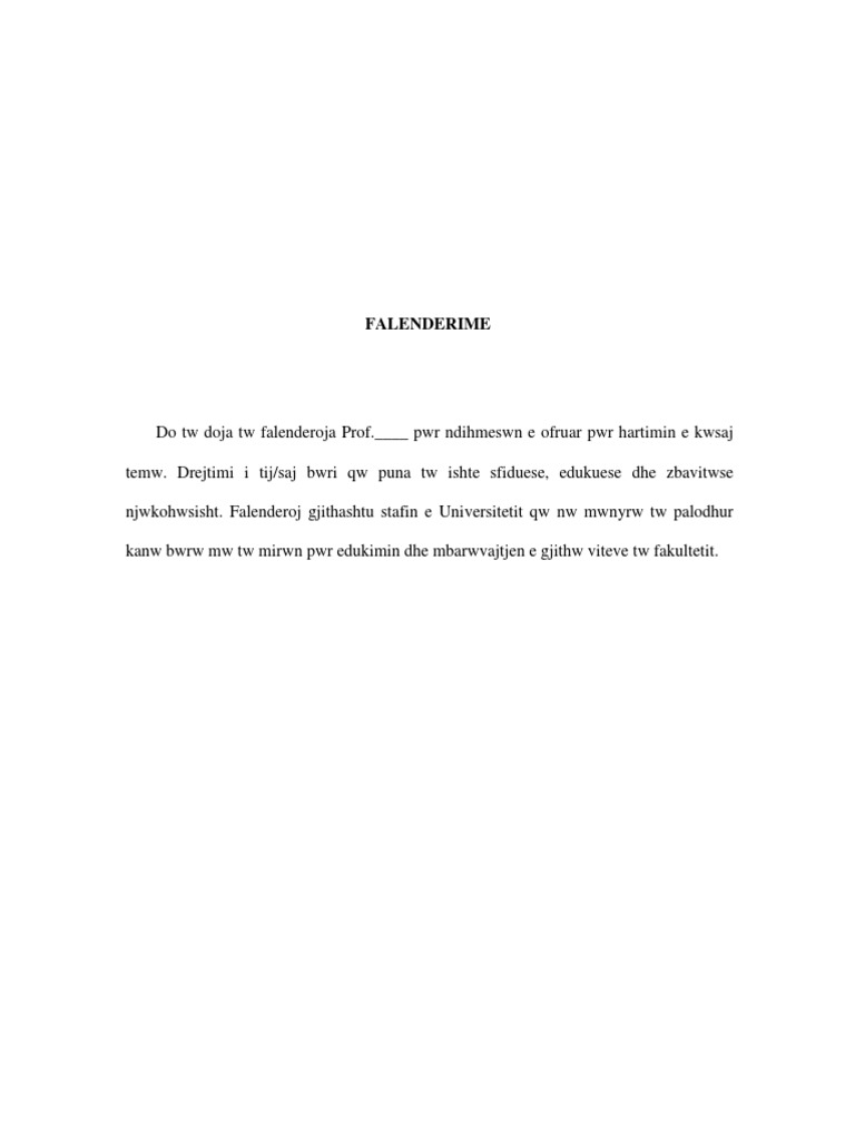 Falenderime | PDF