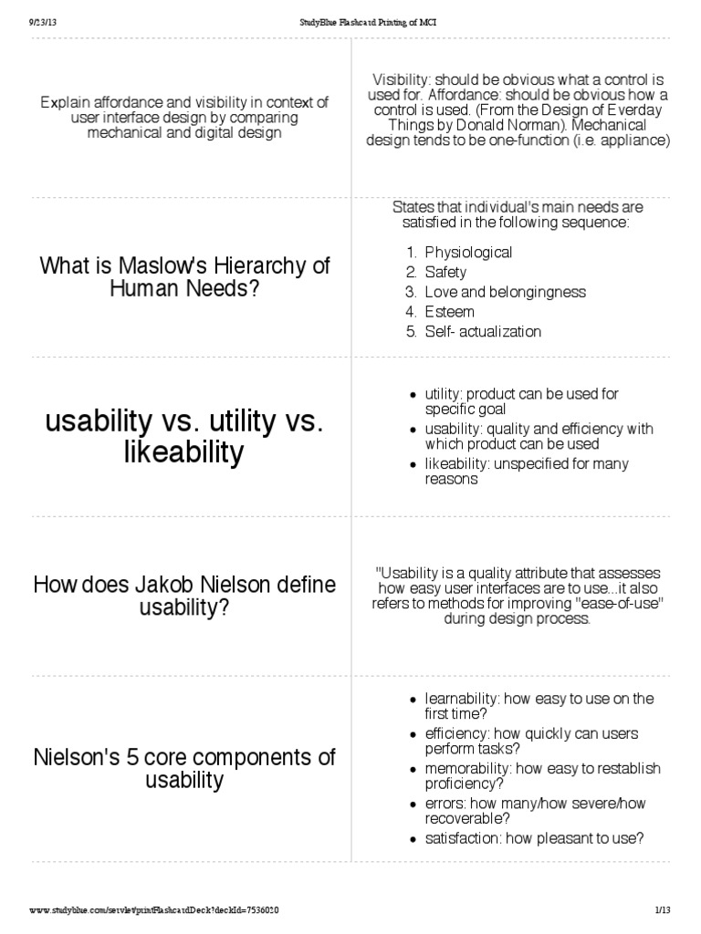 Human Computer Interaction | PDF | Error | Usability
