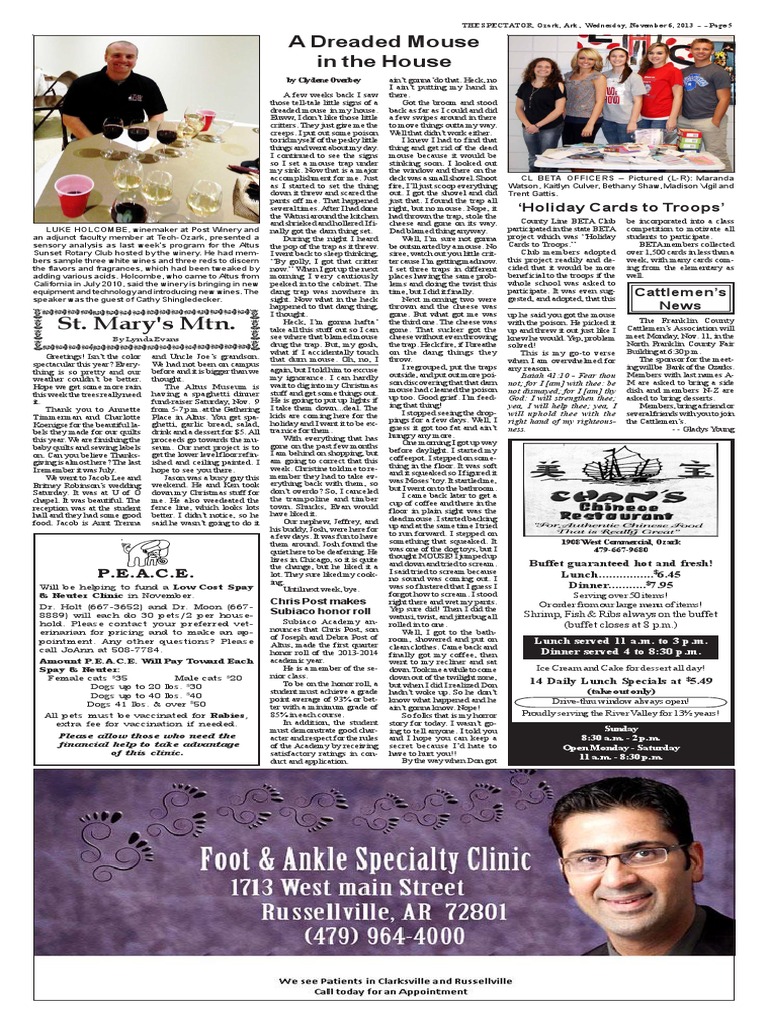 Clydene Overbey... A Dreaded Mouse in The House | PDF | Neutering | Lunch