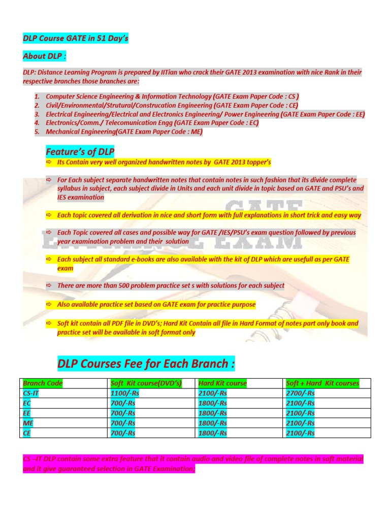 DLP Course Registration Form | PDF | Mail | Science And Technology