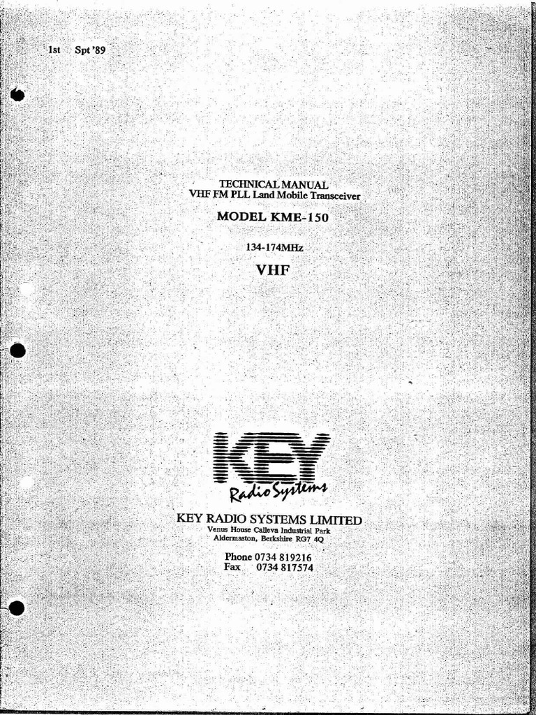 KEY KME-150 Service Manual | PDF | Amplifier | Electronic Oscillator