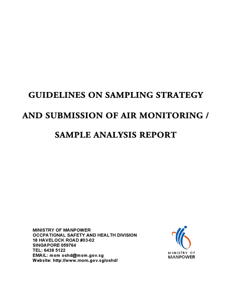 Guidelines On Sampling Strategy and Submission of Air Monitoring Sample ...