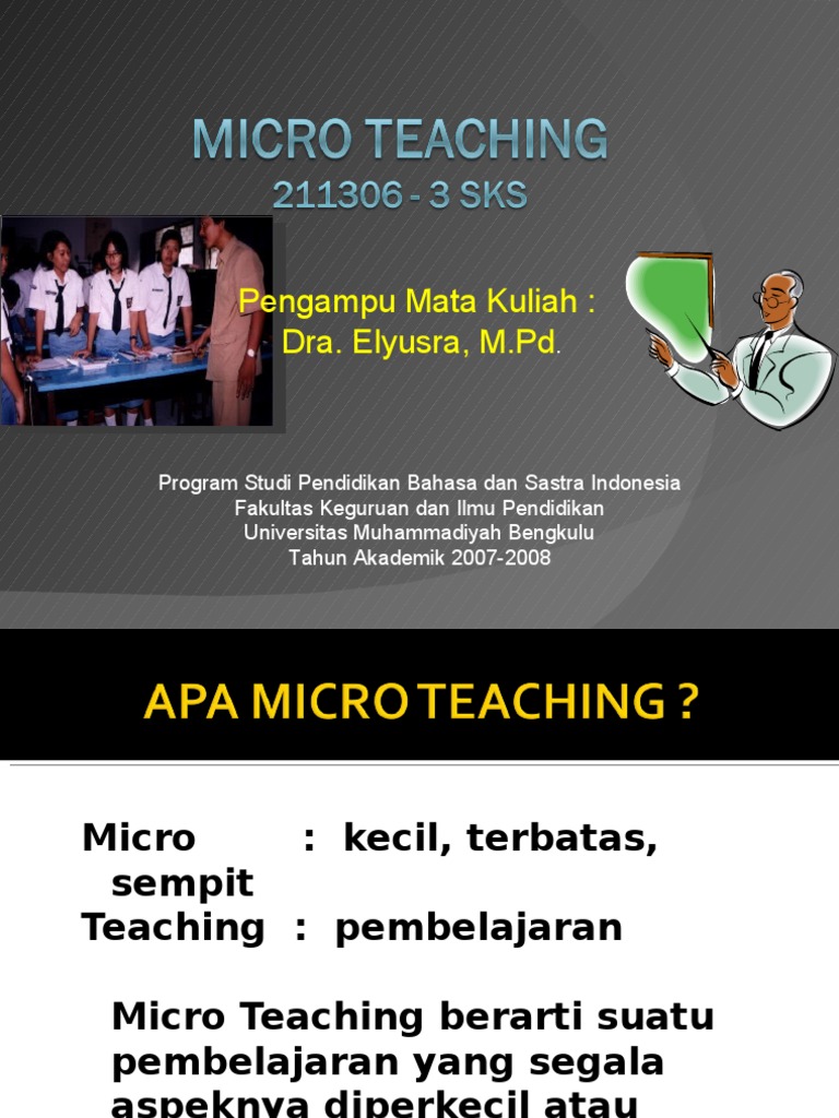 Bahan Ajar Micro Teaching | PDF