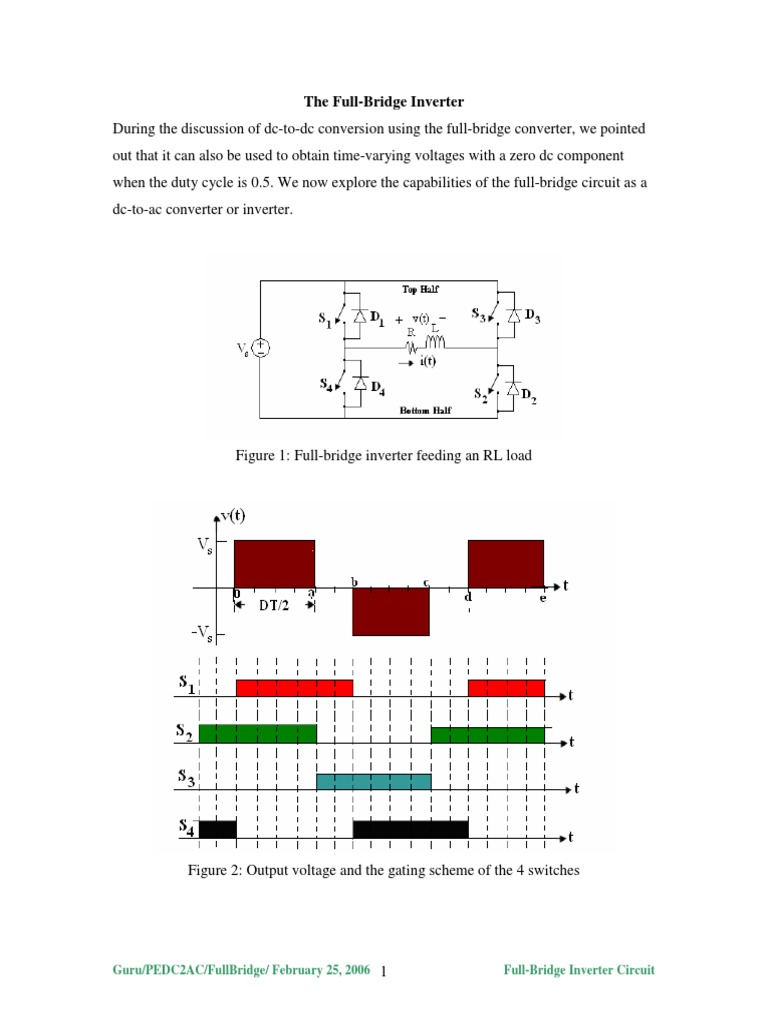 Full Bridge | PDF | Power Electronics | Power Inverter