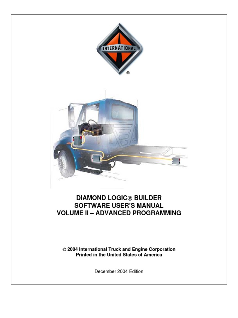 Diamond Logic Software User'S Manual Volume Ii - Advanced Programming ...