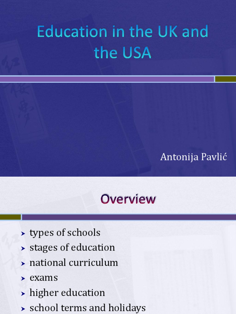 UK vs US Education System Overview | PDF | Secondary School ...