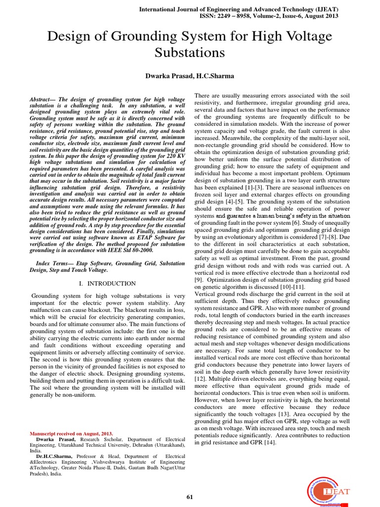 ## Etap Earth Sample PDF | PDF | Electrical Engineering | Physics