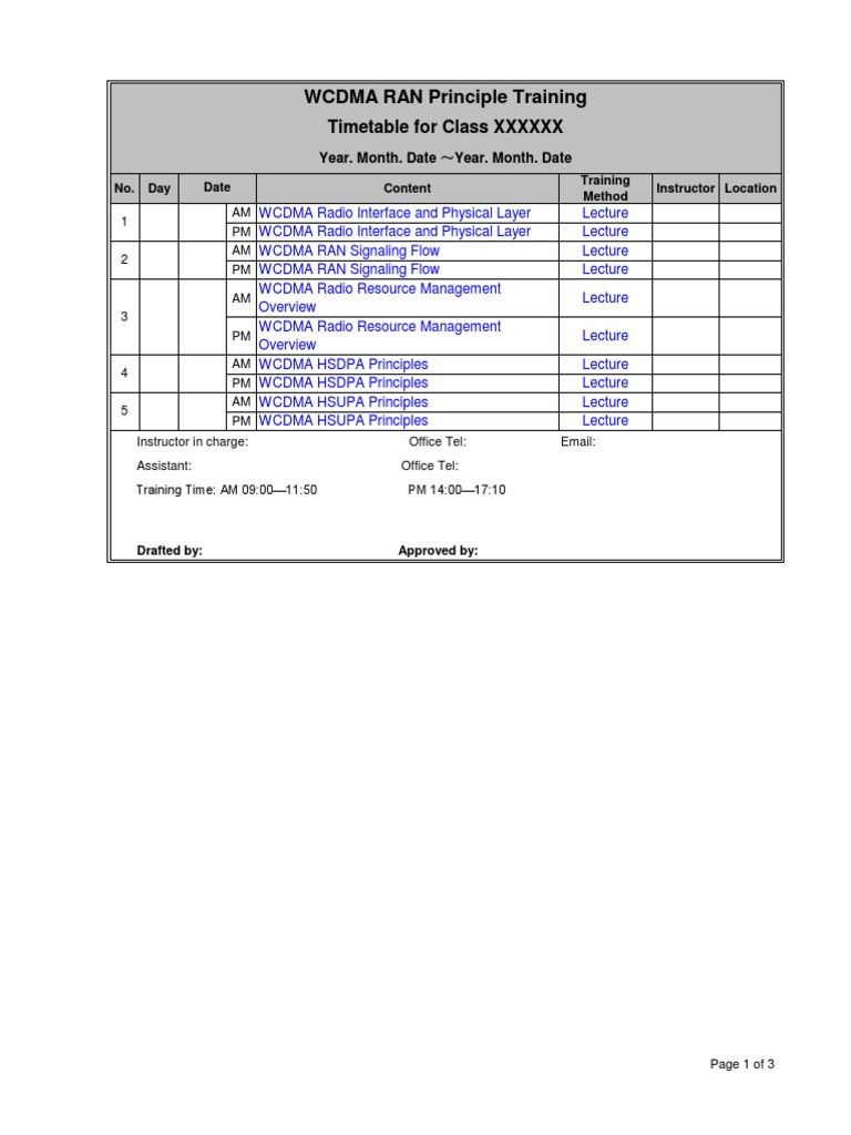 1.3 WCDMA RAN Principle Training | PDF | High Speed Packet Access ...