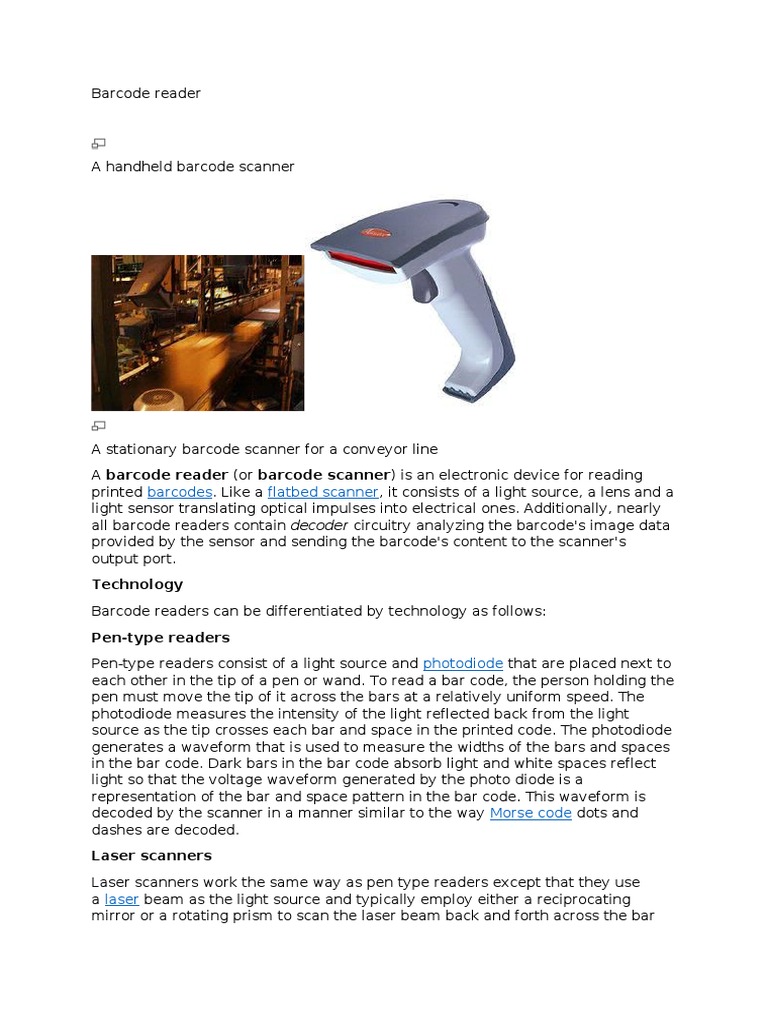 Barcode Reader | Barcode | Electronics