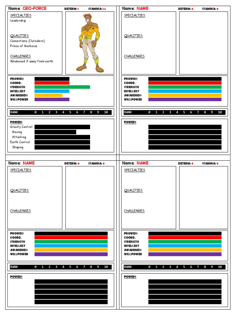 GEO-FORCE Character Profile Overview | PDF | History | Young Adult