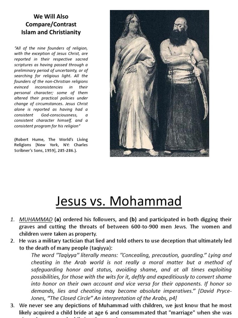 Jesus vs. Muhammad: Key Differences | PDF | Muhammad | Jesus