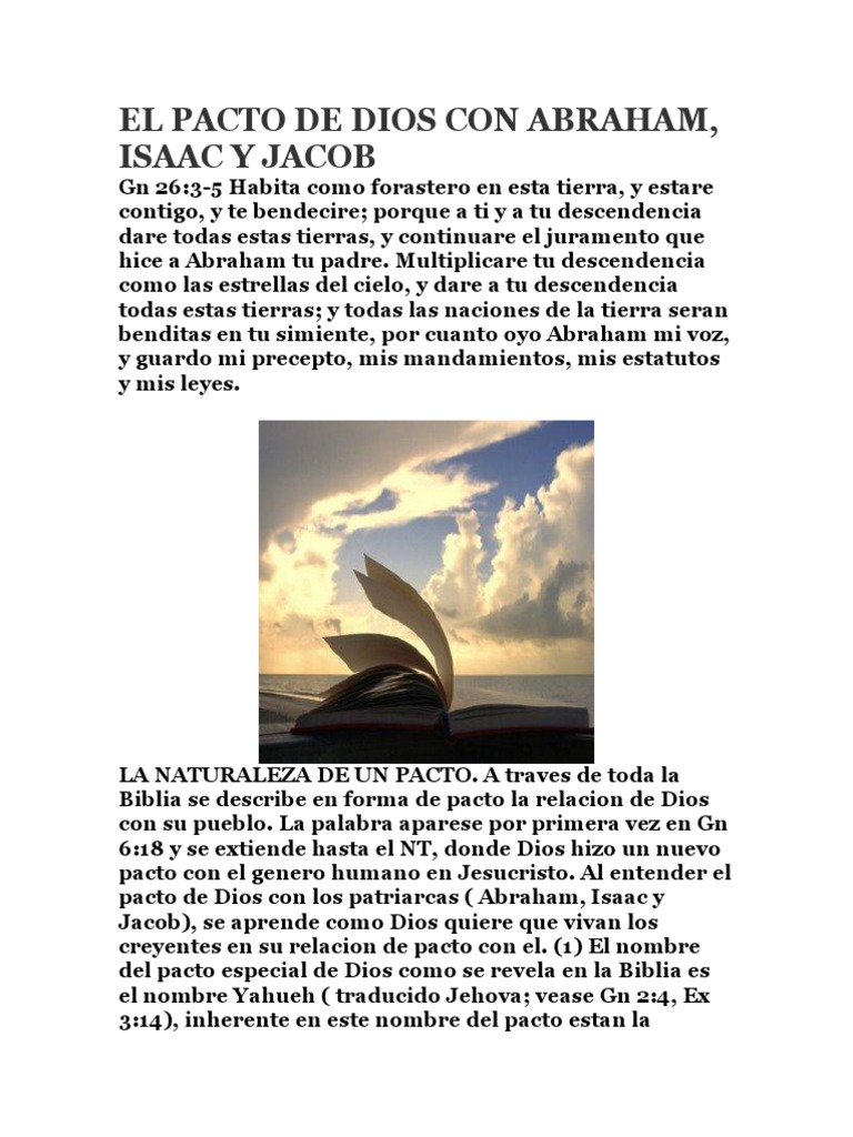El Pacto de Dios con Abraham y Su Descendencia | PDF | Jacob | Abrahán