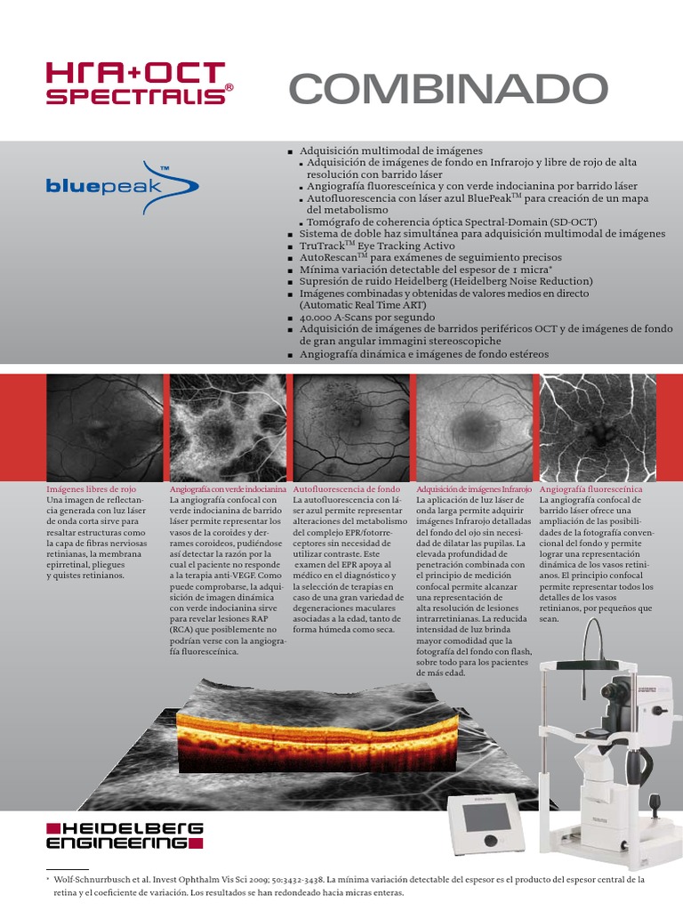 Spectralis HRA OCT PDF | PDF | Angiografía | Láser