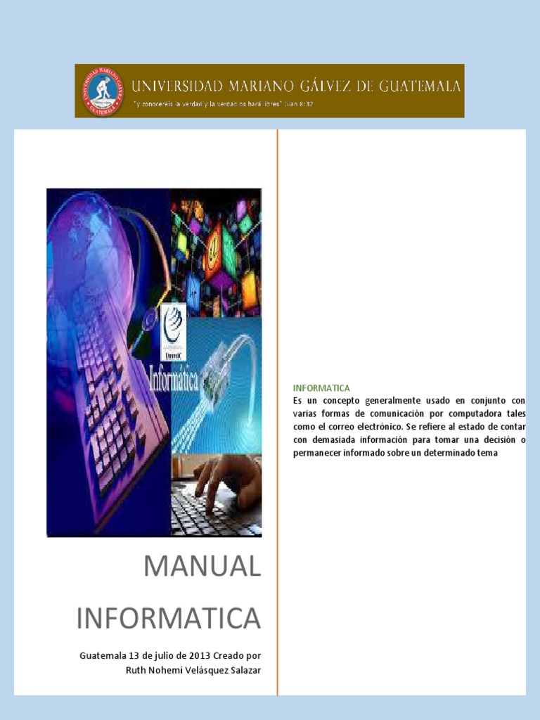 Manual de Informática 2013 | PDF | Hardware de la computadora ...