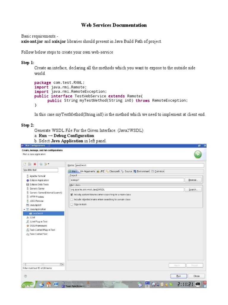 Creating and Deploying a Simple Web Service in Apache Axis: A Step-by-Step Guide | PDF ...