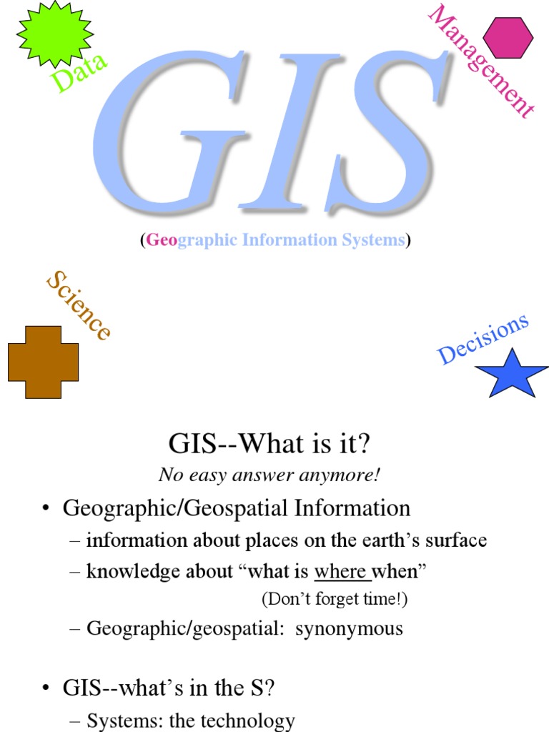 GIS | PDF | Geographic Information System | Geography