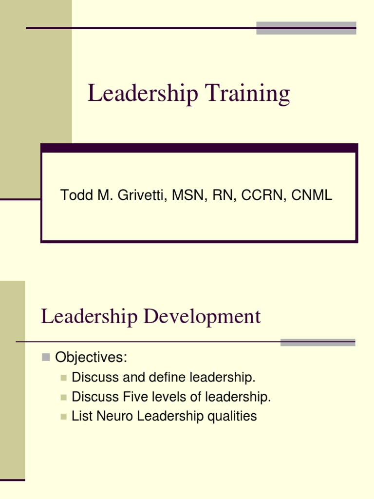 Leadershiptrainingpowerpoint | PDF | Leadership | Attitude (Psychology)