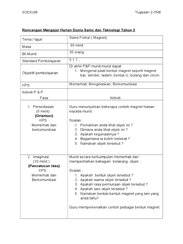 RPH 5 Fasa Needham-Tuan | PDF