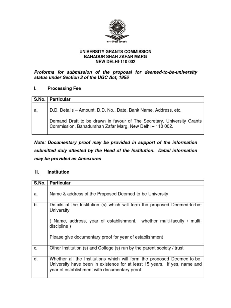 DU Proforma New PDF | PDF | University | Government Of India