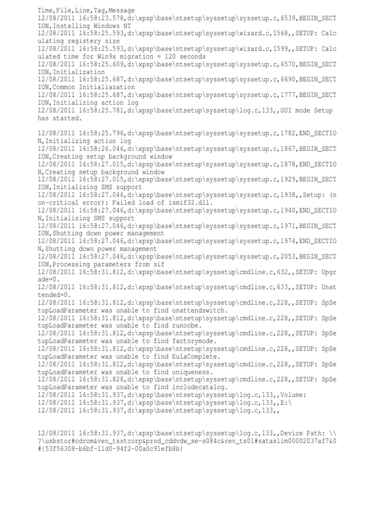 Setup Log | PDF | Computer Engineering | System Software