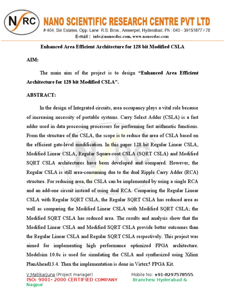 VLSI Implementation of A High Speed Single Precision Floating Point Unit Using Verilog | PDF ...
