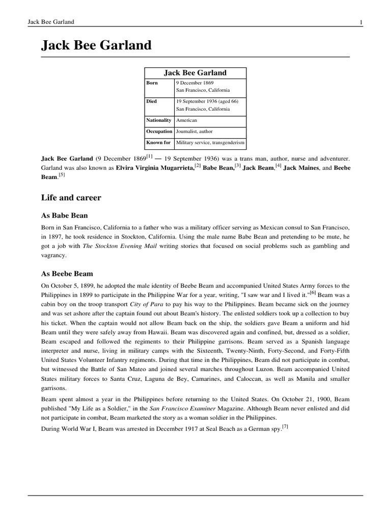 Jack Bee Garland PDF | Download Free PDF | Lgbt | LGBTQIA+ Studies