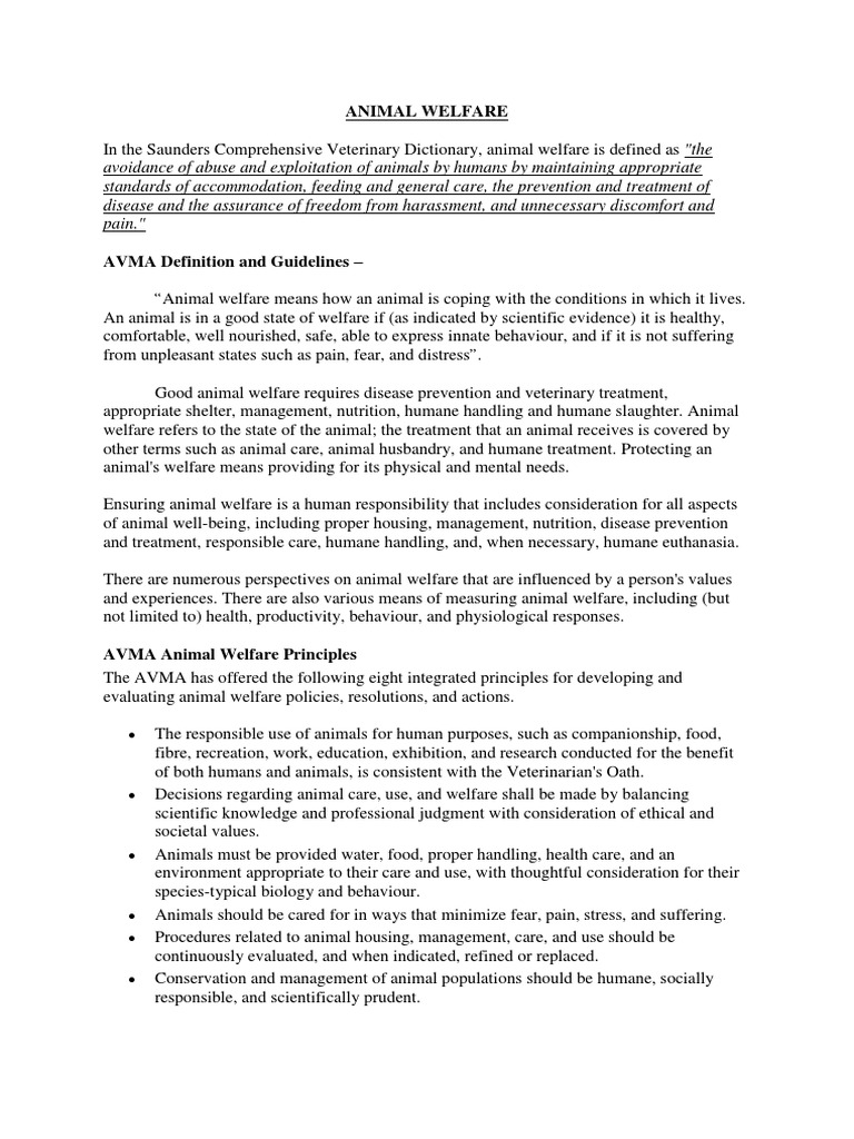 Establishing the National Institute of Animal Welfare: A Step Towards ...