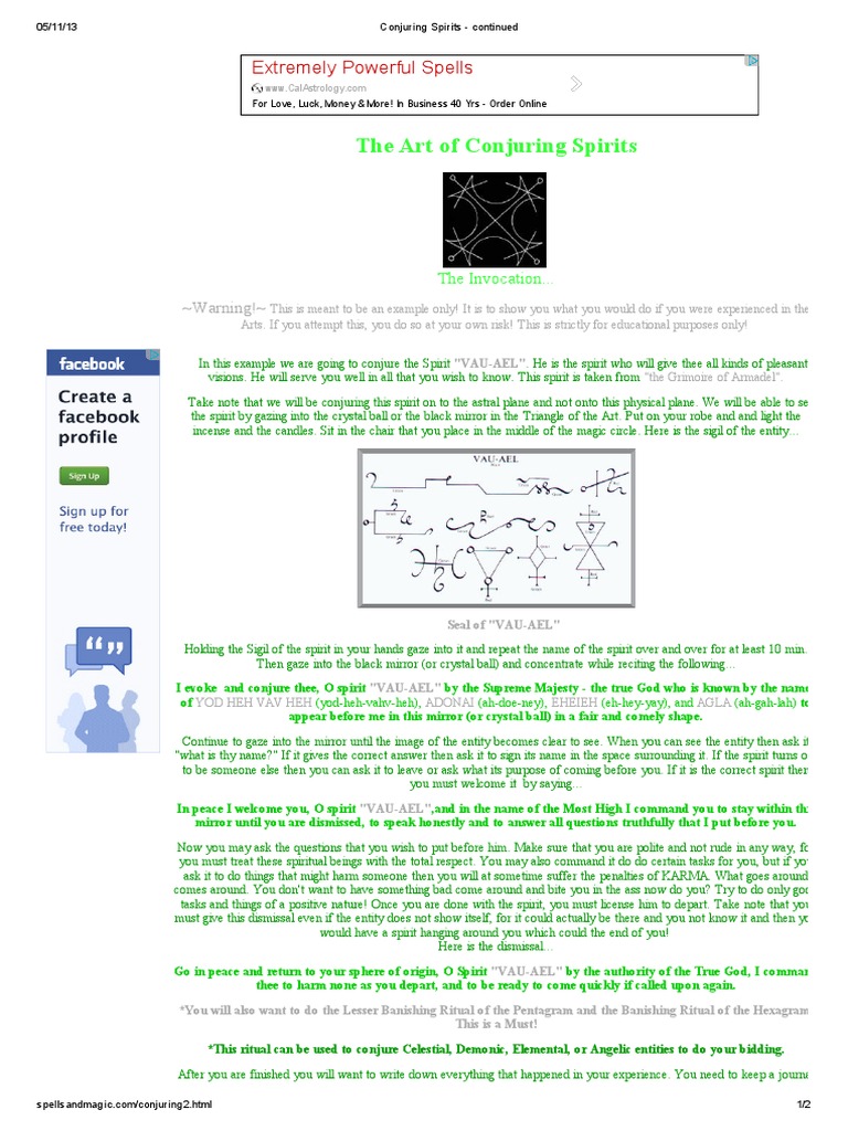 Conjuring Spirits - Continued2 | PDF | Paranormal | Religious Behaviour ...