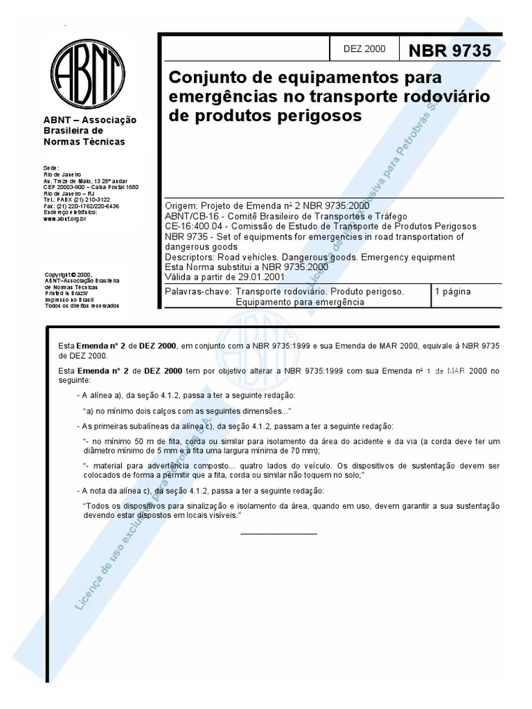 NBR 9735 | PDF | Embalagem e rotulagem | Indústrias